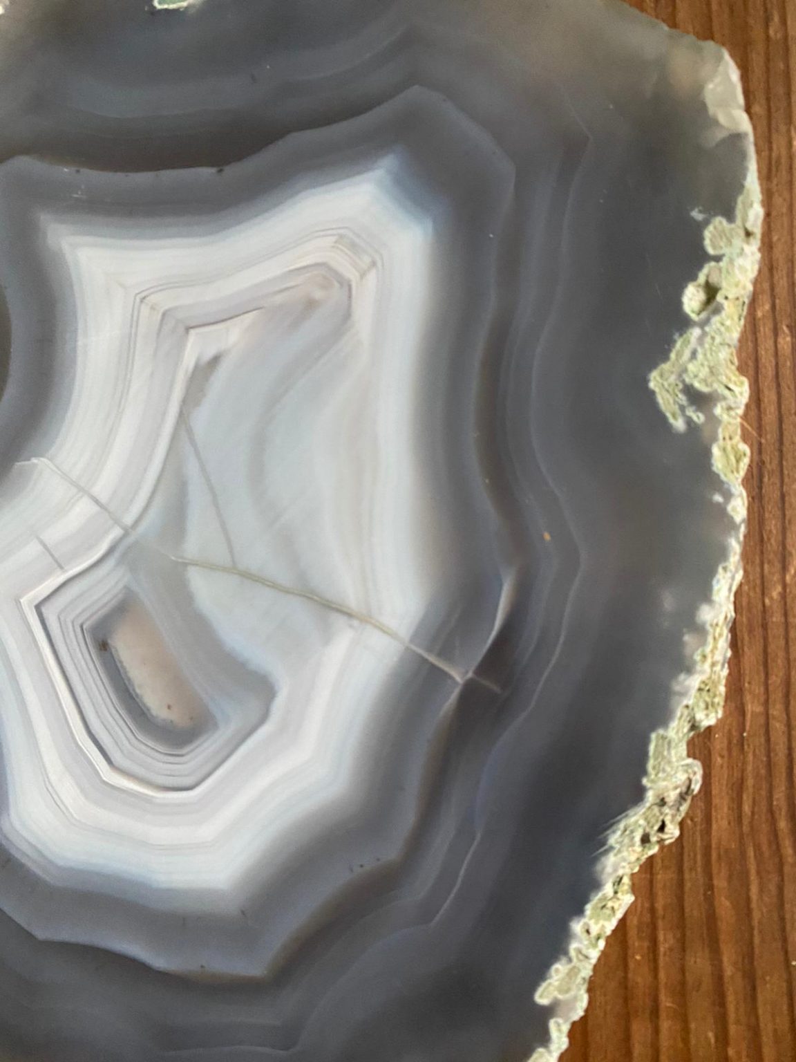 Large Premium Grey Agate Natural Shape Natural Edge Platter 4